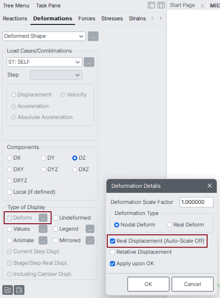 CIVIL NX AtoZ : Deformed vs. Original, Setting Boundary Condition for ...